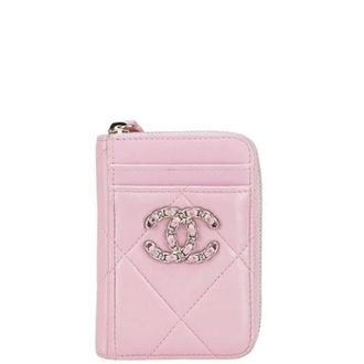 Chanel Portefeuille en tissu Pre-owned - Femme - Pre-owned - Rose - Taille: ONE Size
