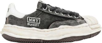 Miharayasuhiro Blakey Bleached Canvas Sneakers