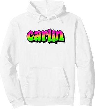 BDAZ Carlin Graffiti Personalisierter Name Gr&uuml;n Rosa Frauen M&auml;dchen Pullover Hoodie