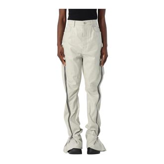 Rick Owens Femme, Pantalons, Gris, Taille: W30 Jean Détails Zippés