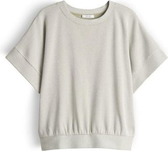 OPUS Sweatshirt Modernes Sweatshirt mit feinen Rippstreifen Zweifarbiges Muster, weicher Griff, leichte Elastizit&auml;t