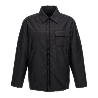 Valentino Garavani Reversible Nylonjacke mit Toile Iconographe Muster - - Jackets - Herren - Schwarzk - XS