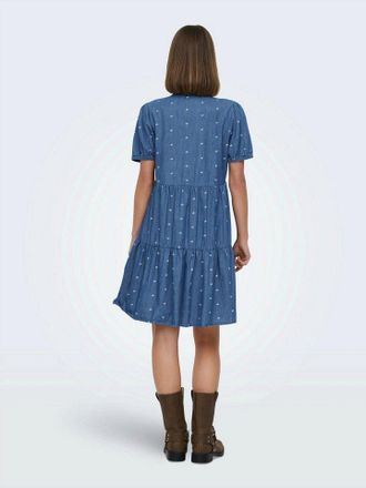 Only Jeanskleid ONLNOVA AZURE (1-tlg) Drapiert/gerafft