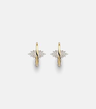 Yeprem Boucle doreille clip Golden Strada en or 18 ct et diamants