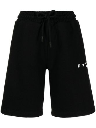 Off-white short de sport Swimming Man imprim&eacute; - Noir