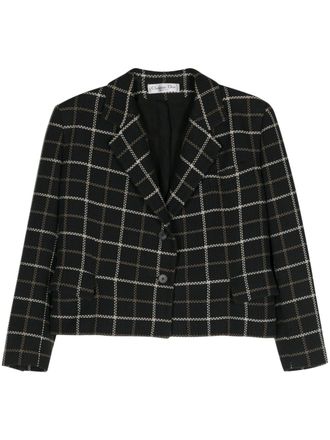 Dior veste à carreaux (années 1990) - Noir