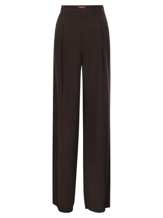 Max Mara Msealpaca - Pantalon Palazzo Fluide En Cr&ecirc;pe Technique