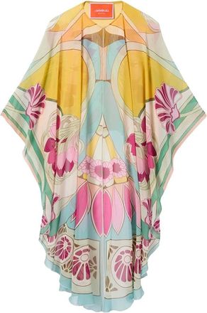La DoubleJ Femme, Vestes, Multicolore, Taille: ONE Size Maria Cape Plac&eacute;e