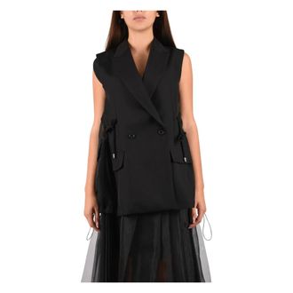 Meimeij Doppiopetto Sartoriale - Femme - Vestes - Noir - Taille: 36 FR