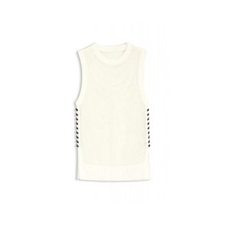 HUGO BOSS Baumwoll-Oberteil mit Netzstruktur - - Knitwear - Damen - Beige - M