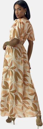 Elara Maxikleid Sommer-Maxikleid mit V-Ausschnitt