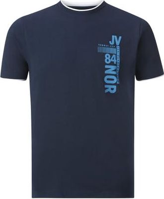 Jan Vanderstorm Homme T-Shirt Flemming Bleu Foncé, 6XL (XXXXXXL) - 76/78