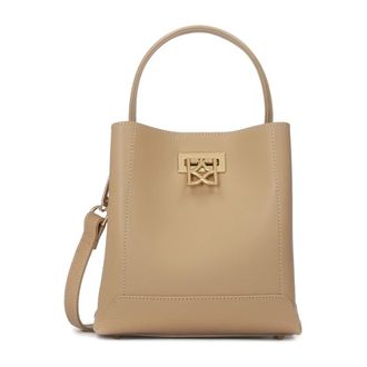 Kazar Ledertasche mit gro&szlig;em Metallverschluss - - Bags - Damen - Beige - ONE SIZE
