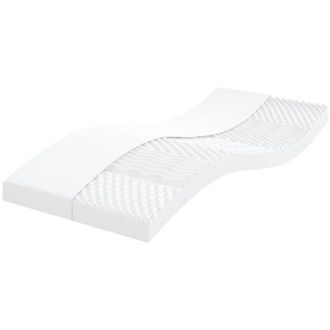vidaXL Vidaxl - Matelas en mousse blanc 80x200 cm 7 zones duret&eacute; 20 ild