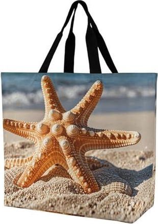 Generic Plage, Coquillage, &Eacute;toile De Mer Sac Fourre-Tout Imperm&eacute;able Tote Bag D&eacute;contract&eacute; Sac A Main Femmes Pour Travail Universit&eacute; Plage