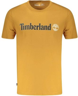 Timberland Homme, Tops, Brun, Taille: 2XL Marrone Cotton T-Shirt