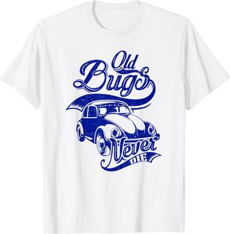 Volkswagen Old Bugs Never Die Käfer Vatertag T-Shirt