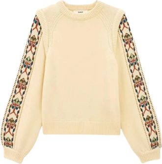 BA&SH Femme, Pulls, Beige, Taille: 36 FR Pull Elda