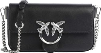 Pinko Pinko - Love One Slouchy Mini M - Femme - Sacs - Noir - Taille: ONE Size