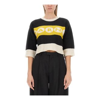 Marni Rundhals-Pullover - - Knitwear - Damen - Mehrfarbig - 2XS