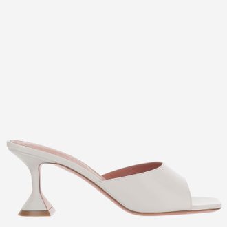 Amina Muaddi Sandales en cuir Lupita