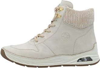 Rieker 44555-60 Bottes à lacets synthétiques pour femme Beige, beige, 41 EU