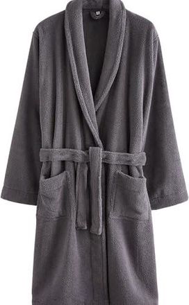 Next Homme Peignoir en tissu &eacute;ponge et coton Gris anthracite XL