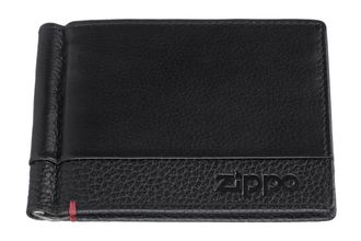 Zippo Geldb&ouml;rse - Leder - Schwarz - Portemonnaie f&uuml;r Damen und Herren - Portmonee mit RFID-Schutz - Geldclip - Ideal f&uuml;r Karten und Scheine