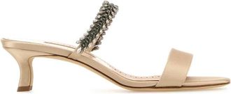Manolo Blahnik Femme, Chaussures, Beige, Taille: 39 EU Mules Kifasan