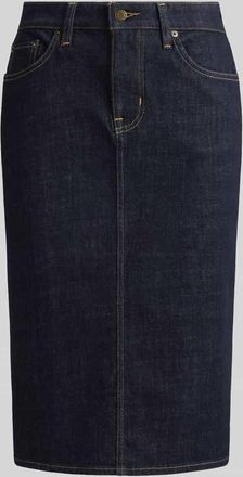 Lauren Ralph Lauren Tapered Fit Jeansrock aus Baumwoll-Mix