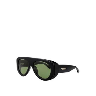 Bottega Veneta Homme, Accessoires, Noir, Taille: ONE Size Lunettes de Soleil Shield &Eacute;l&eacute;gantes