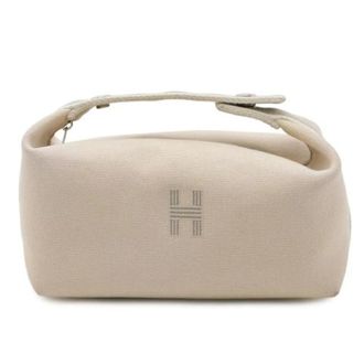 Herm&egrave;s Pre-owned Canvas PM Kosmetiktasche - - Pre-owned - Damen - Beige - ONE SIZE