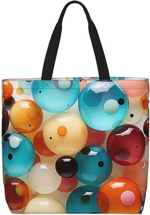 Generic Pois De Couleur Sac Cabas Grand Tote Bag Imperm&eacute;able Sac A Main Femme Pour Voyage Plage Travail