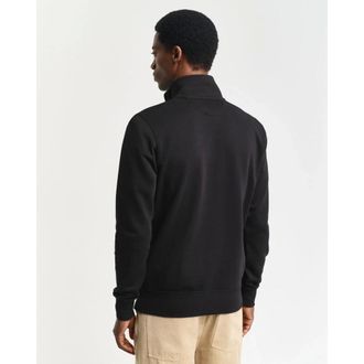 GANT Homme, Sweatshirts et sweats &agrave; capuche, Noir, Taille: S Shield Zip SweaT-shirt