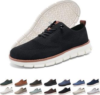 Generic Comfofeet Urban Chaussures ultra confortables en maille pour homme Chaussures de marche décontractées, Noir, 41 1/3 EU