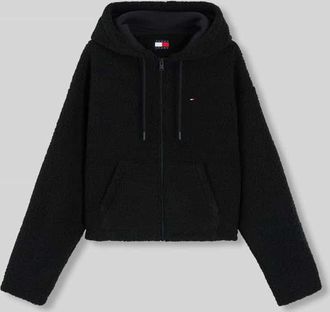 Tommy Jeans Regular Fit Teddyjacke mit Rei&szlig;verschluss