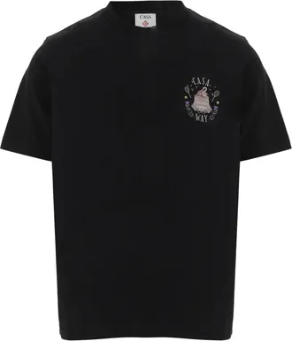 Casablanca Homme, Tops, Noir, Taille: S T-Chemises