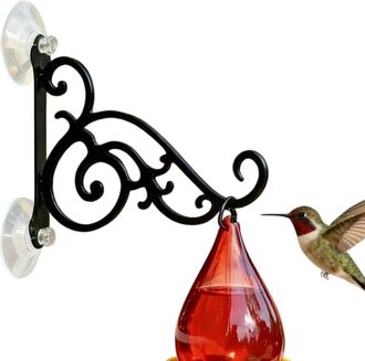 Generic Haken f&uuml;r Vogelfutterstation mit Saugnapf - robuster Metallaufh&auml;nger, starke Saugn&auml;pfe, Halterung f&uuml;r die Fenstermontage | Sichere L&ouml;sung zum Aufh&auml;nge