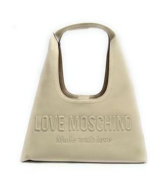 Moschino Sac femme Love shopper &agrave; bandouli&egrave;re en simili cuir ivoire BS26MO25 JC4047PP1OLE0110 Taille du sac: Moyenne