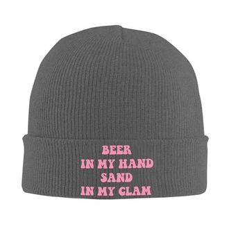 Generic Bi&egrave;re &Agrave; La Main, Sable dans La Bouche Homme Femme Bonnets Hiver L&eacute;ger Bonnet De P&ecirc;cheur Respirant Skull Cap pour Course &Agrave; Pied Toutes Les Saisons Cycl