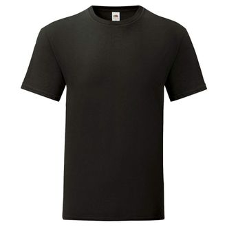 Fruit Of The Loom 5er Pack Iconic T Herren T-Shirt Mehrpack Größe S - 5XL, Farbe:schwarz, Größe:2XL