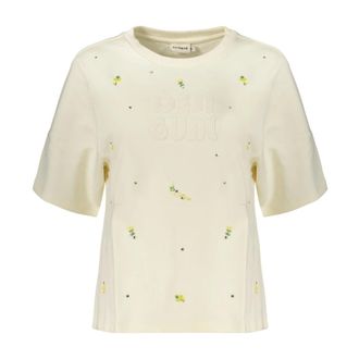 Desigual Femme, Tops, Blanc, Taille: 36 FR SweaT-shirt Manches Courtes Oporto