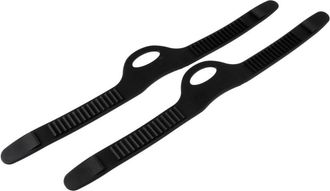 Perfeclan 2 Schwarz Gummi Flossenband Flossenb&auml;nder Fersenband f&uuml;r Taucherflossen, M