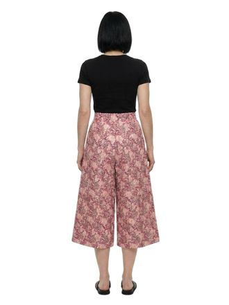 Dolce & Gabbana Floral-Print Cotton Blend Culottes - Pink