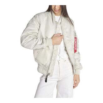 Alpha Industries Femme, Vestes, Beige, Taille: 38 FR Bomber Basic