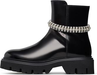 Loriblu Femme, Chaussures, Noir, Taille: 39 EU Jewel Straped Combat Bottes à cheville