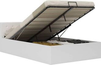 vidaXL Cadre de lit &agrave; rangement hydraulique sans matelas 120x200 cm vidaXL