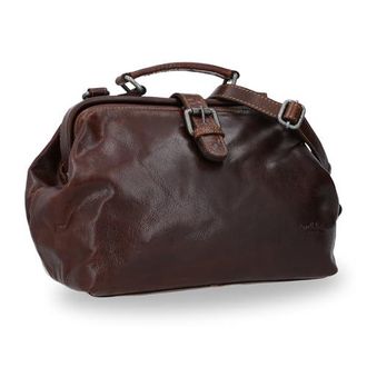 Gusti Sac &agrave; bandouli&egrave;re Leder pour femmes et hommes Sac de m&eacute;decin vintage Cuir de buffle v&eacute;ritable Sac &agrave; main spacieux Sac &agrave; bandouli&egrave;re marron - Polyvalen
