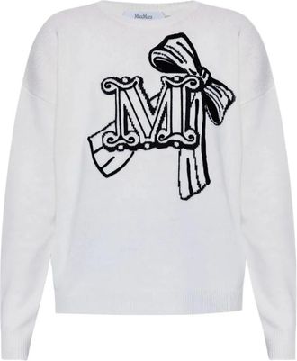 Max Mara Femme, Pulls, Blanc, Taille: 42 FR Zurlo Sweater