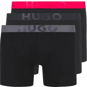 HUGO BOSS Herren Trunks schwarz Baumwolle & Mix gemustert